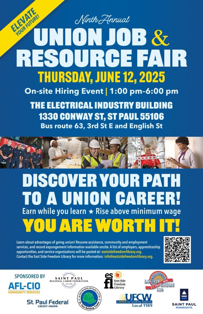 9th Annual Union Job & Resource Fair - East Side Freedom Library