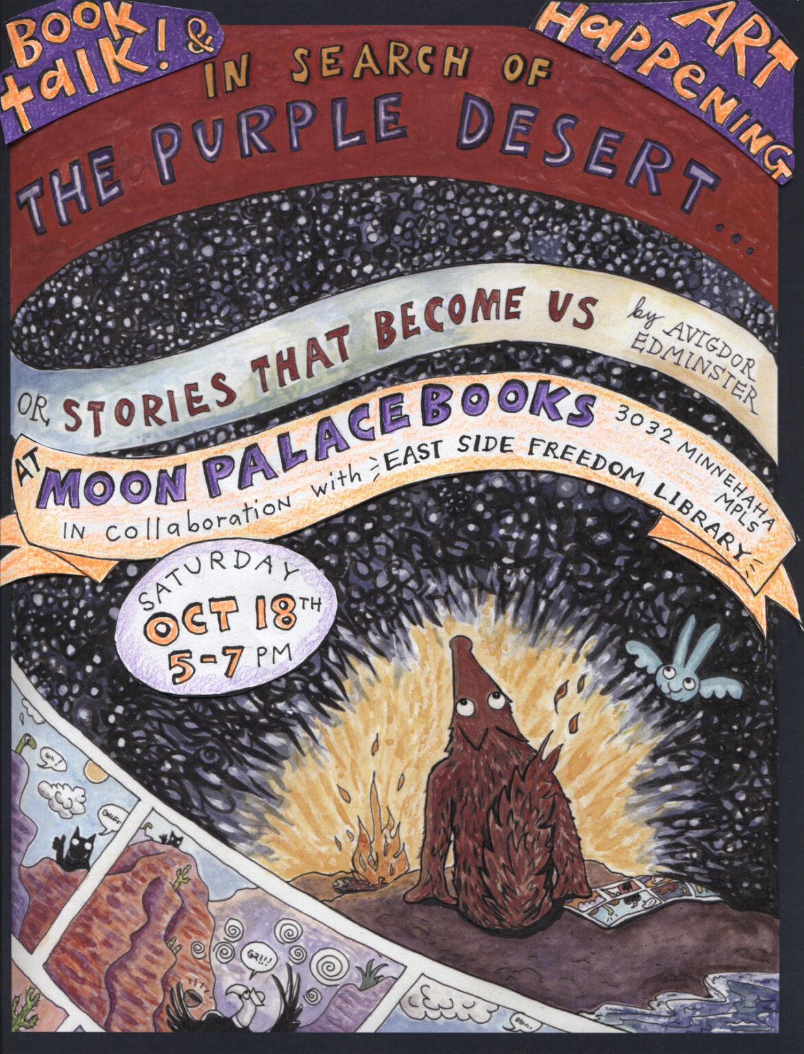 Book Talk & Art Happening: In Search of the Purple Desert (graphic ...